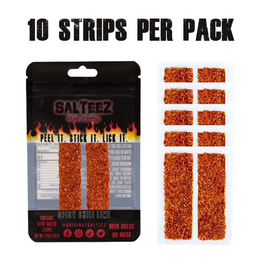 Salteez Beer Salt Strips - Chili Lime - 5 Packs
