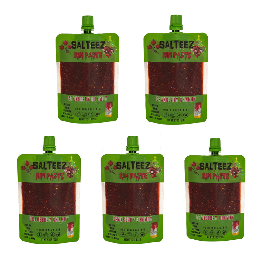 Salteez Rim Paste - Cranberry Chamoy - 5 Packs - FREE SHIPPING!