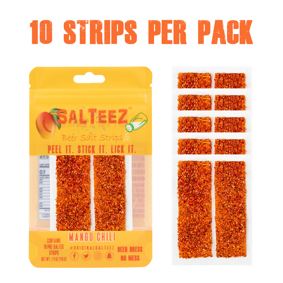 Salteez Beer Salt Strips - Chili Lime - 2 Packs
